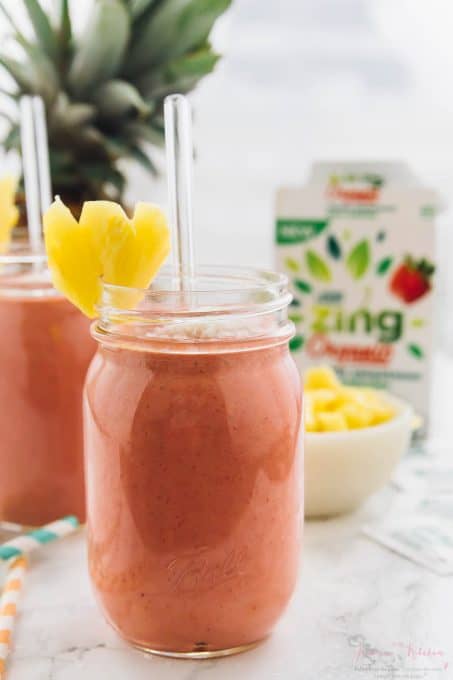 Strawberry Pineapple Coconut Piña Colada Smoothie + Giveaway - Jessica ...