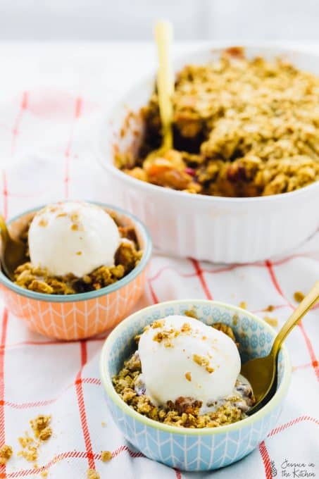 Apple Cranberry Crisp Recipe L Jessica In The Kitchen