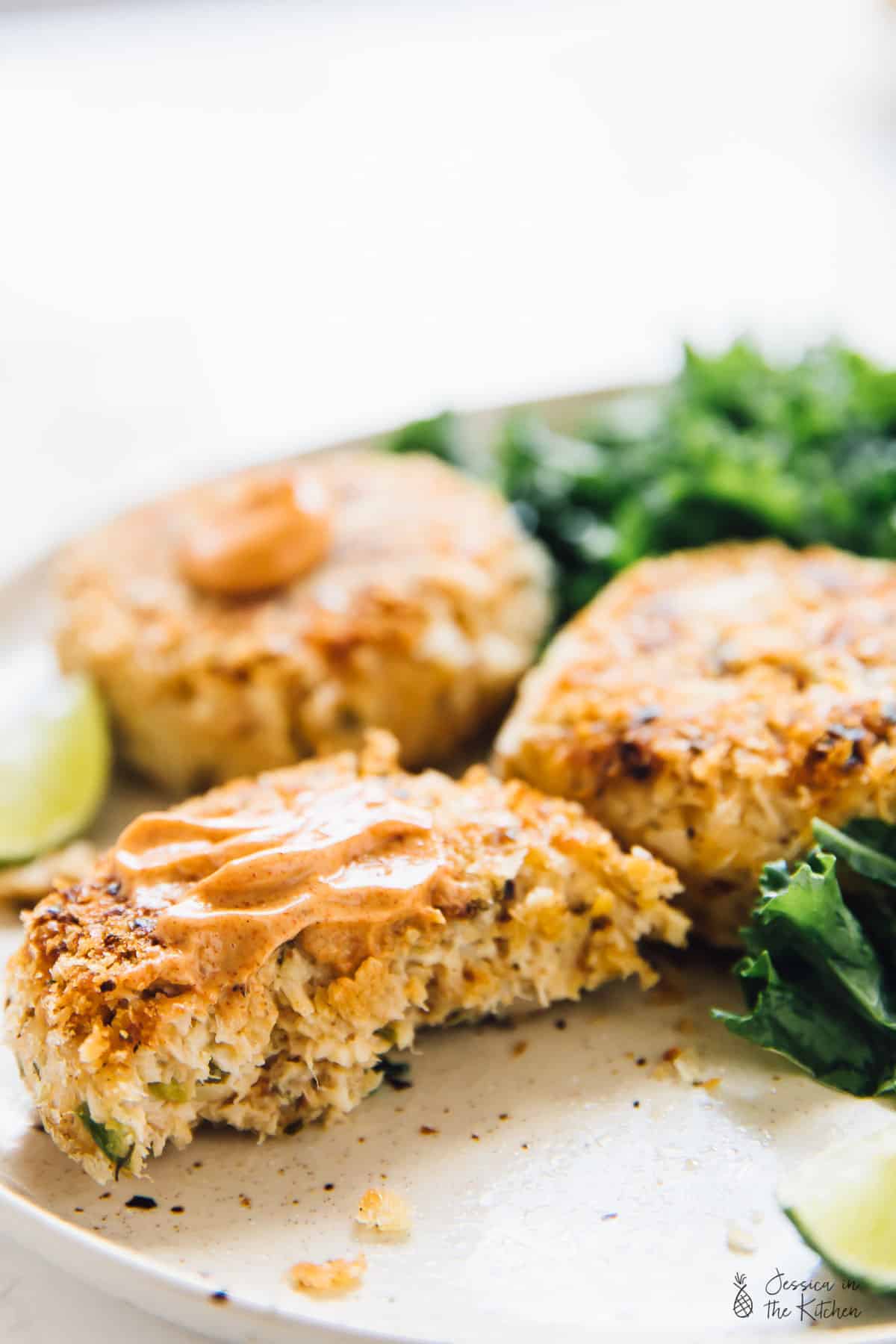 Vegan Crab Cakes (Happy Hearts "Crab" Cakes) from Sweet Potato Soul - Jessica in the Kitchen