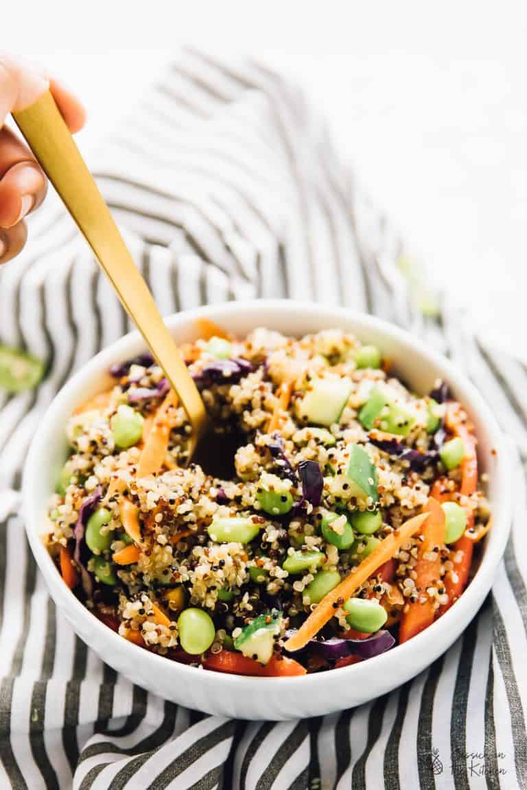 15-Minute Asian-Inspired Quinoa Salad | Jessica in the Kitchen