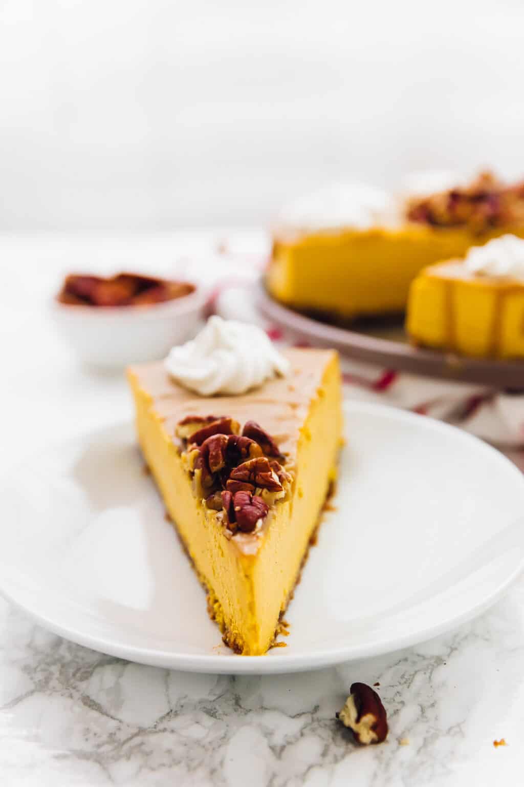 Vegan Pumpkin Cheesecake | Jessica In The Kitchen