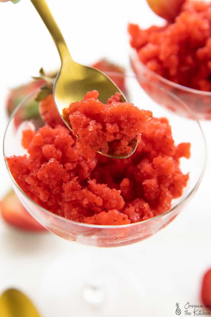 Strawberry Granita - Jessica in the Kitchen