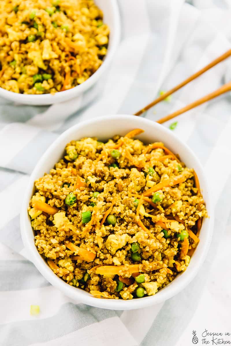 Vegan Quinoa Fried Rice - Jessica In The Kitchen