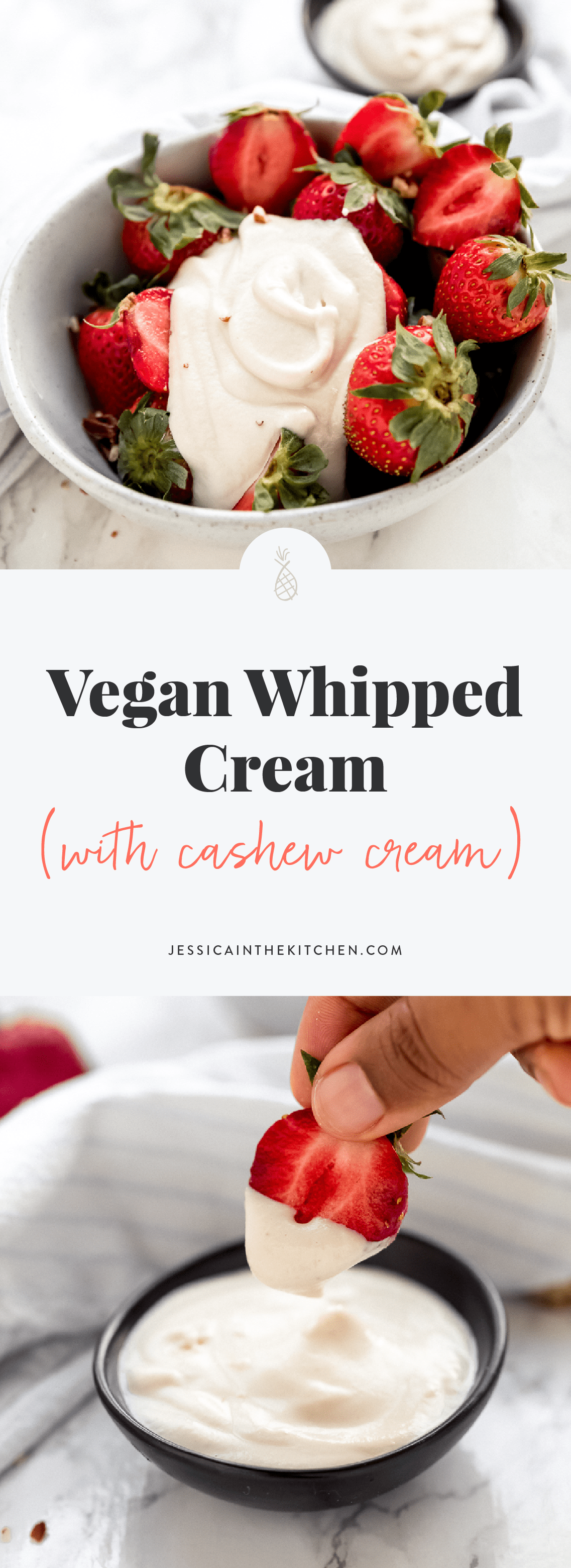 Cashew Whipped Cream (Vegan) - Jessica in the Kitchen