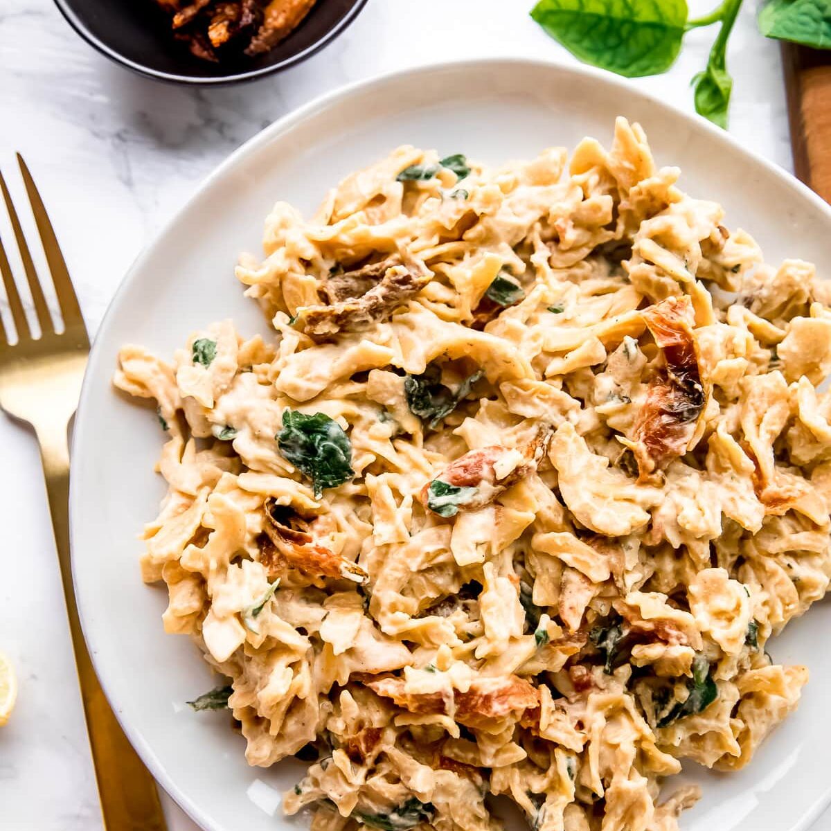 Hummus Pasta | Jessica in the Kitchen