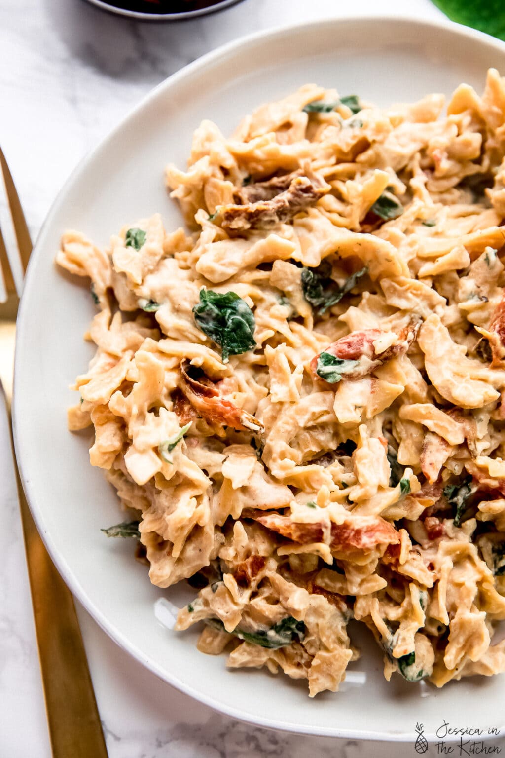 Hummus Pasta | Jessica in the Kitchen