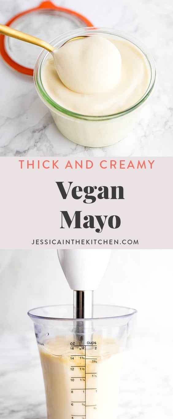 Vegan Mayo (Thick and Creamy) - Jessica in the Kitchen