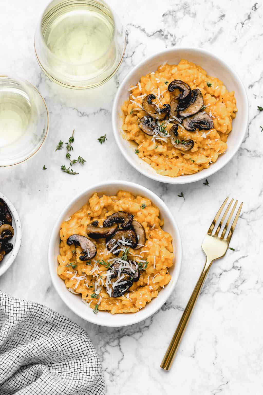 Creamy Vegan Mushroom Risotto | Jessica in the Kitchen