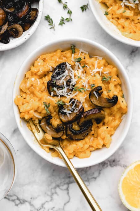 Creamy Vegan Mushroom Risotto | Jessica in the Kitchen