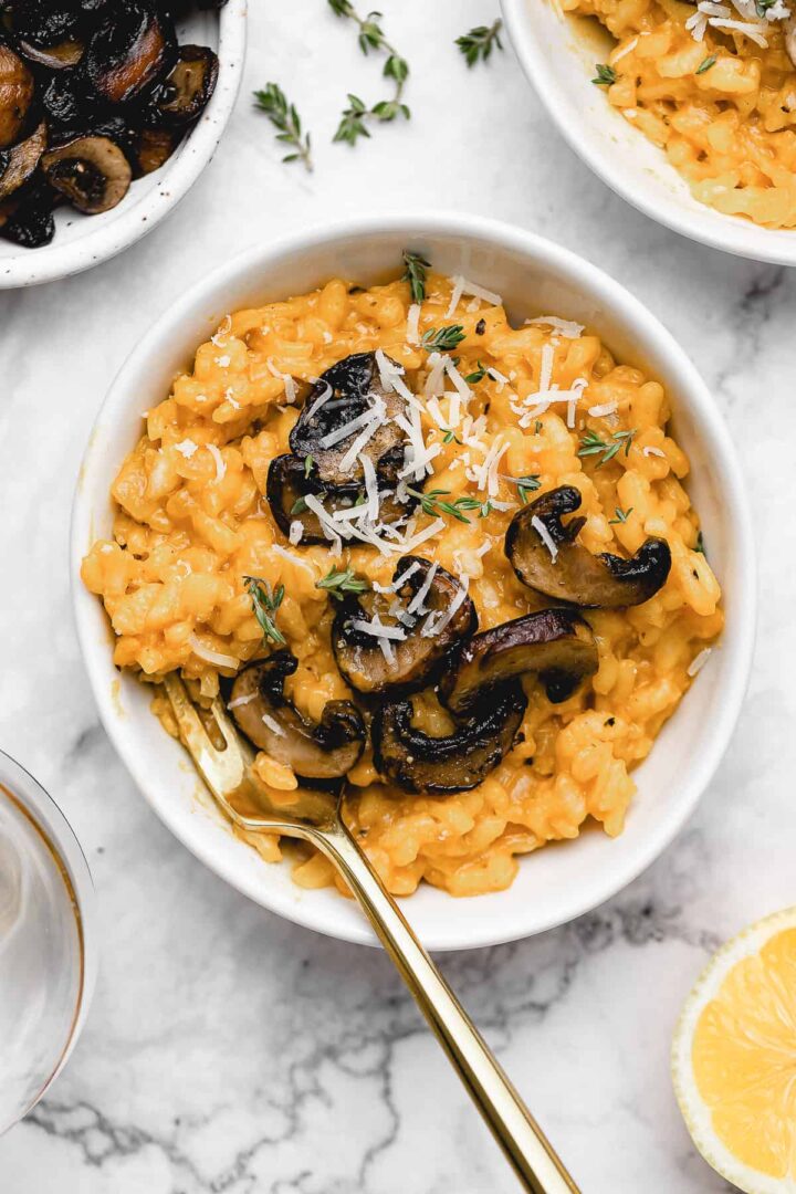 Creamy Vegan Mushroom Risotto | Jessica in the Kitchen
