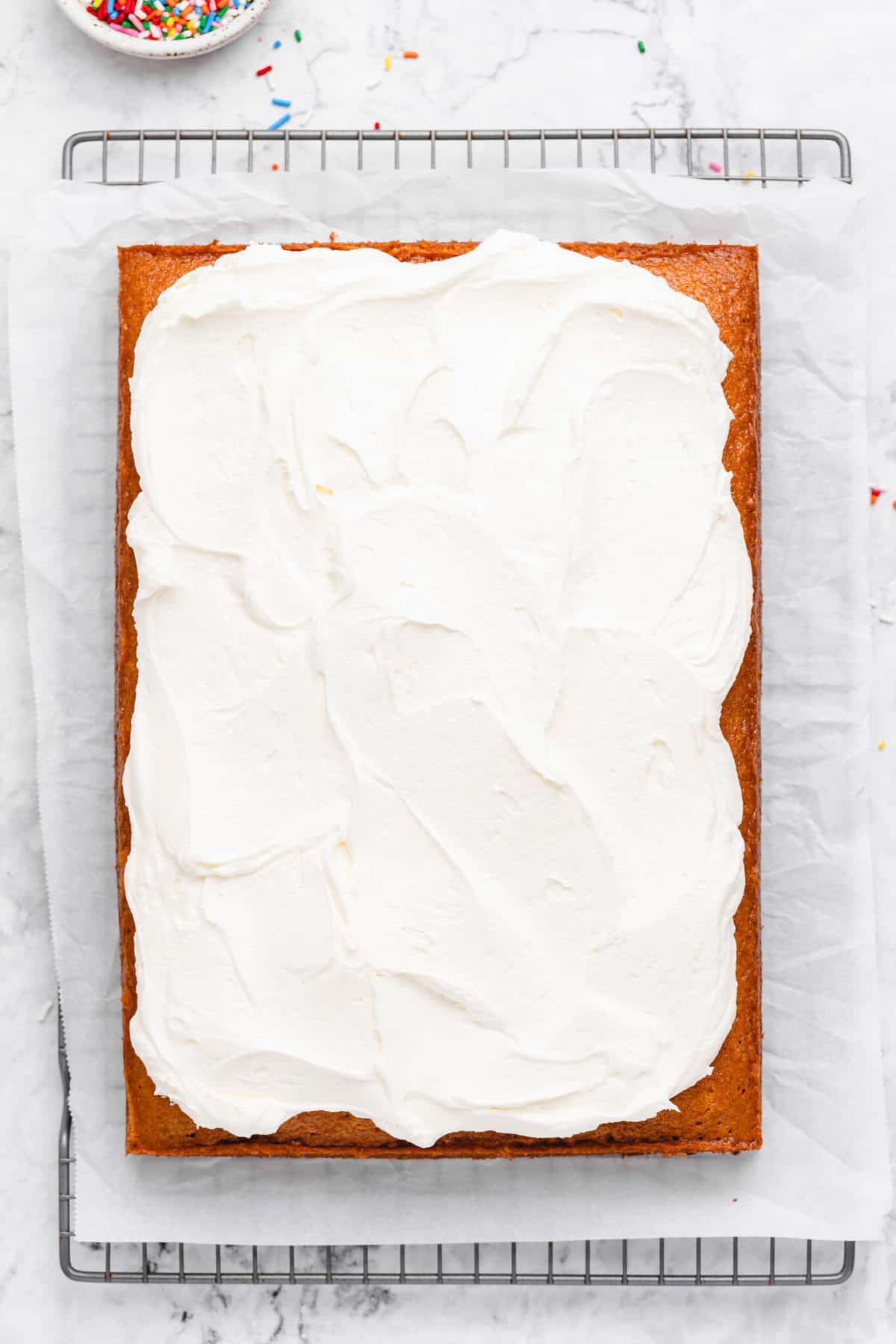Vanilla Sheet Cake Recipe | Jessica in the Kitchen
