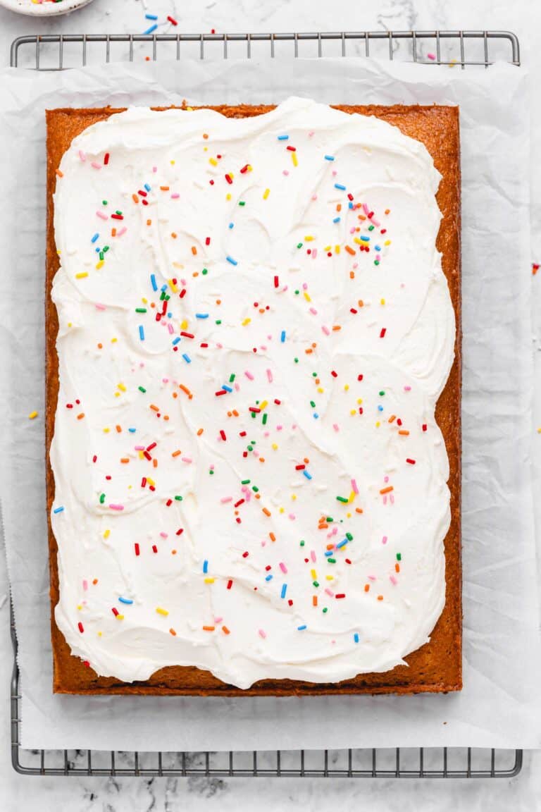Vanilla Sheet Cake Recipe | Jessica in the Kitchen