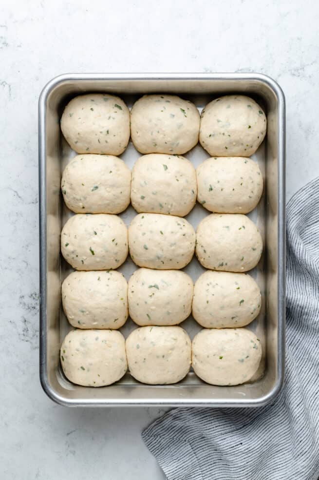 Soft + Buttery Vegan Garlic Parmesan Dinner Rolls | Jessica in the Kitchen