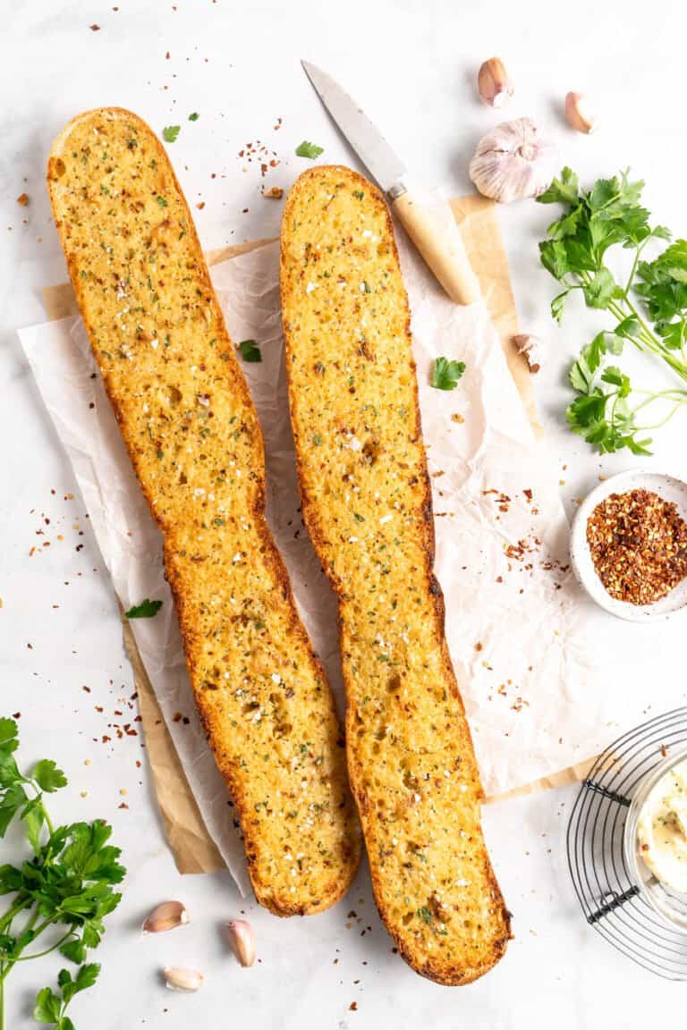 Easy Vegan Roasted Garlic Bread | Jessica in the Kitchen