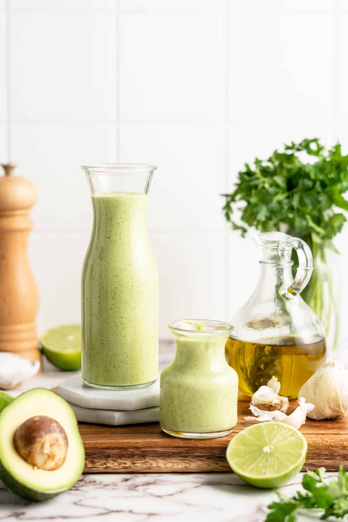 Easy Creamy Vegan Avocado Dressing | Jessica in the Kitchen