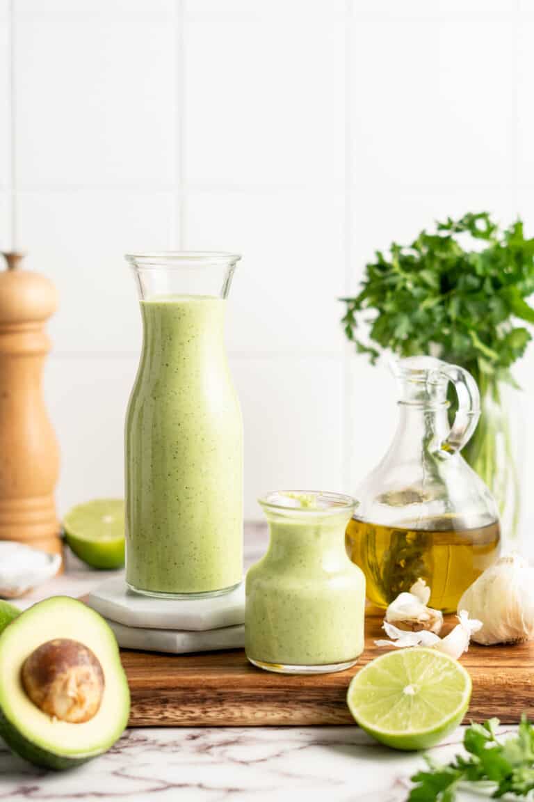 Easy Creamy Vegan Avocado Dressing | Jessica in the Kitchen
