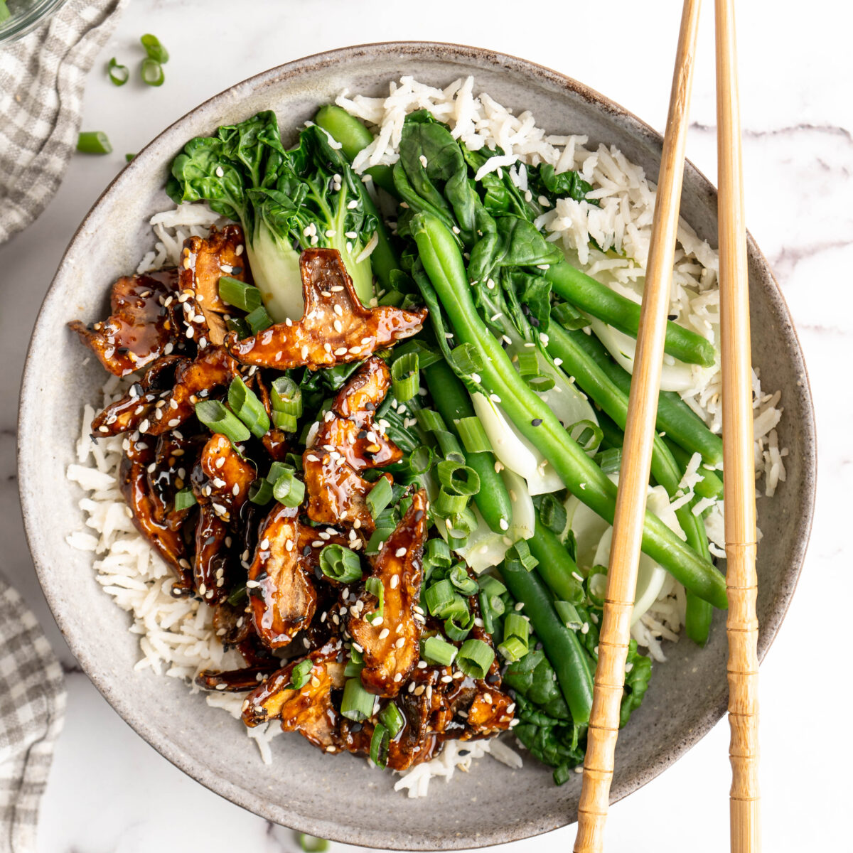 Sticky Sesame Shiitake Mushrooms | Jessica in the Kitchen