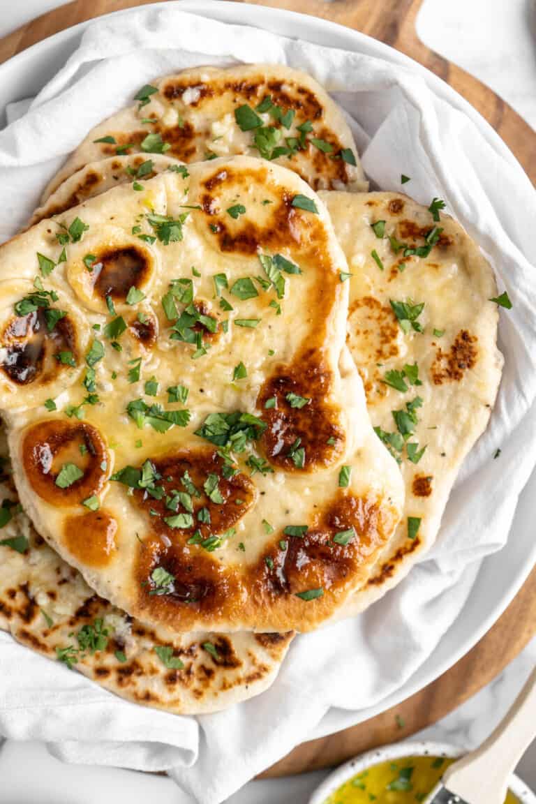 Homemade Garlic Naan | Jessica in the Kitchen