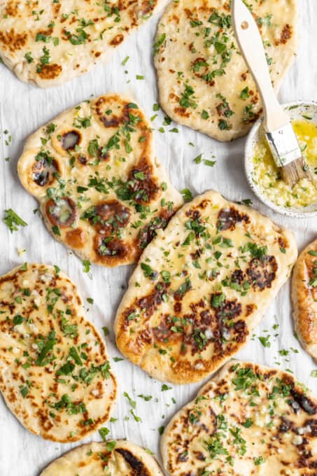Homemade Garlic Naan | Jessica in the Kitchen