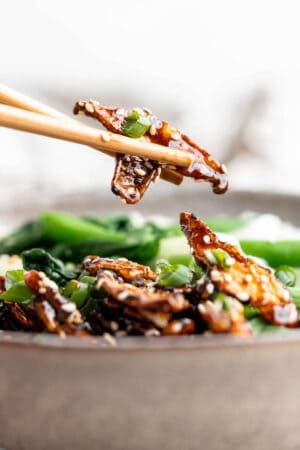 Sticky Sesame Shiitake Mushrooms | Jessica in the Kitchen