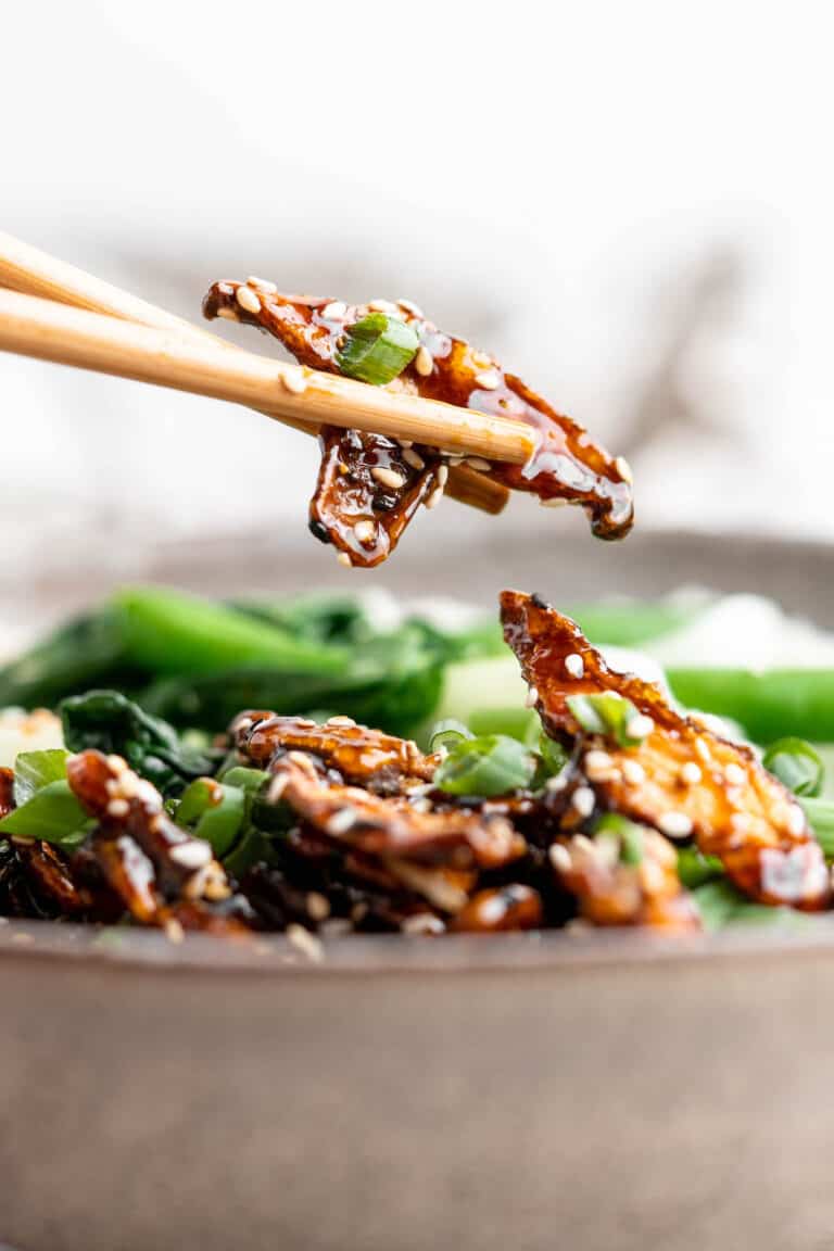 Sticky Sesame Shiitake Mushrooms | Jessica in the Kitchen