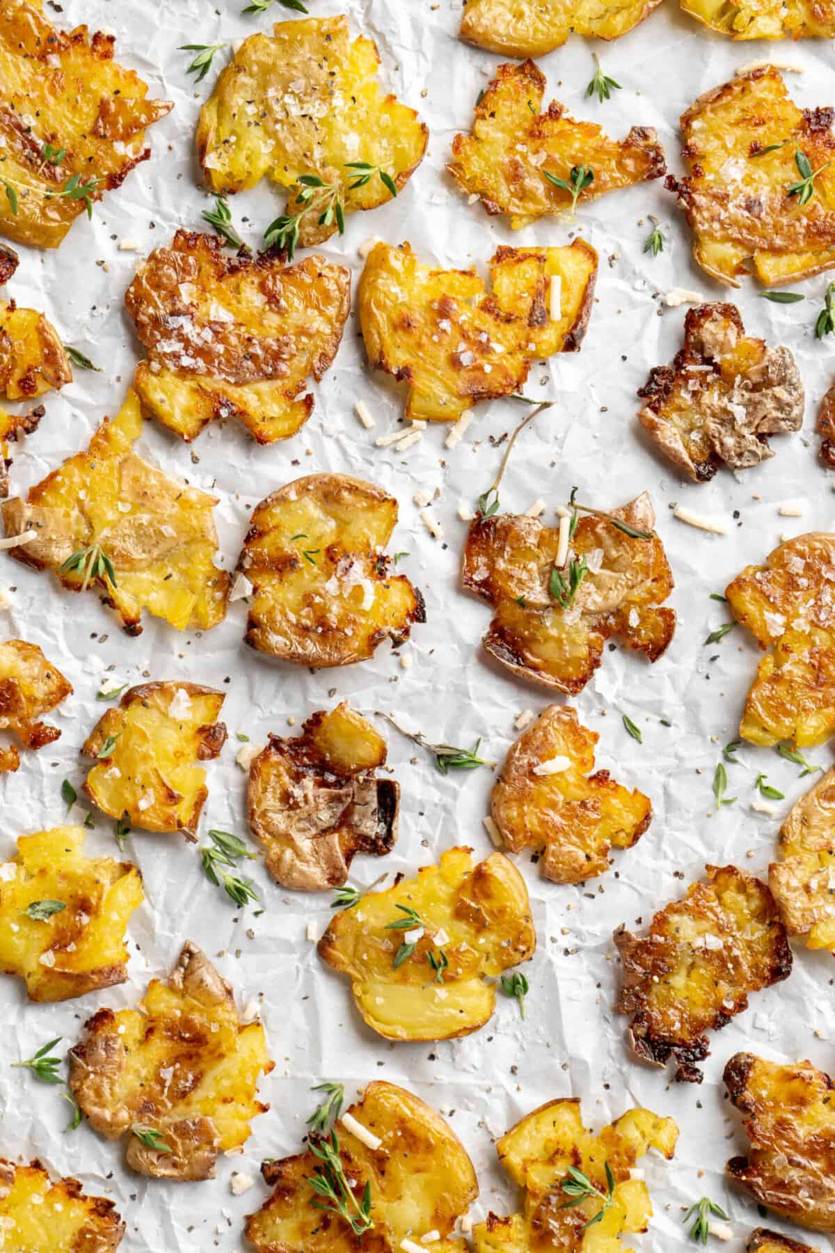 Crispy Smashed Potatoes Recipe | Jessica in the Kitchen