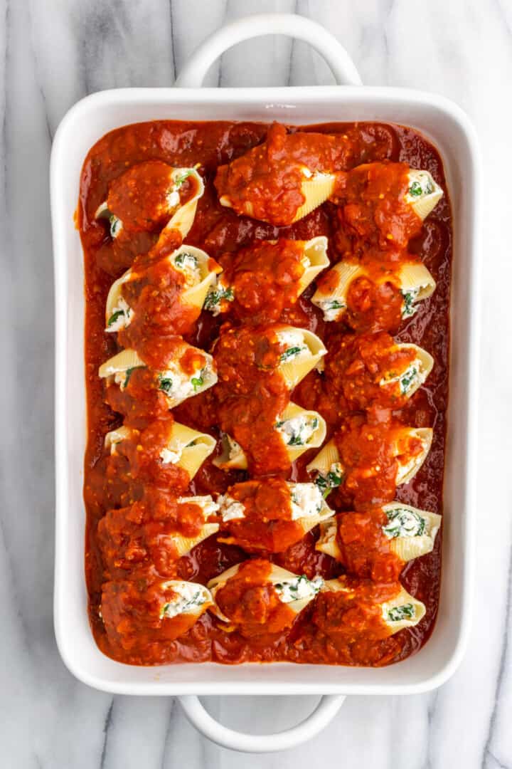 Vegan Stuffed Shells - Jessica in the Kitchen