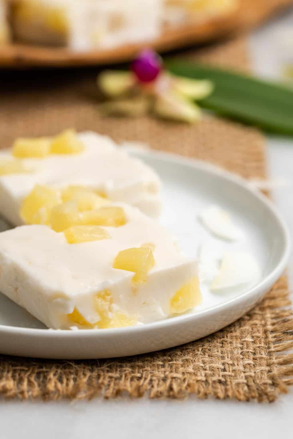 Creamy Coconut Haupia Recipe | Jessica in the Kitchen