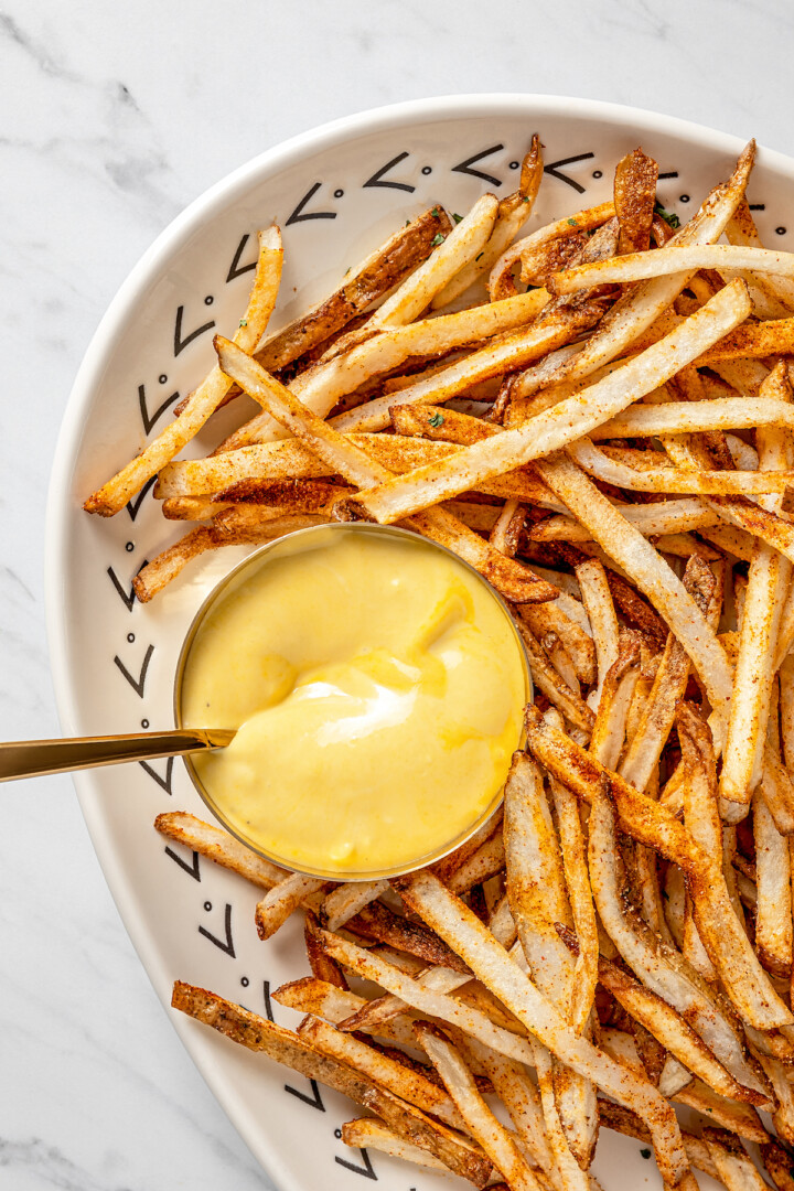 Easy Air Fryer Shoestring Fries | Jessica in the Kitchen