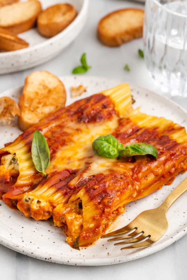 Vegan Manicotti With Spinach and Ricotta | Jessica in the Kitchen