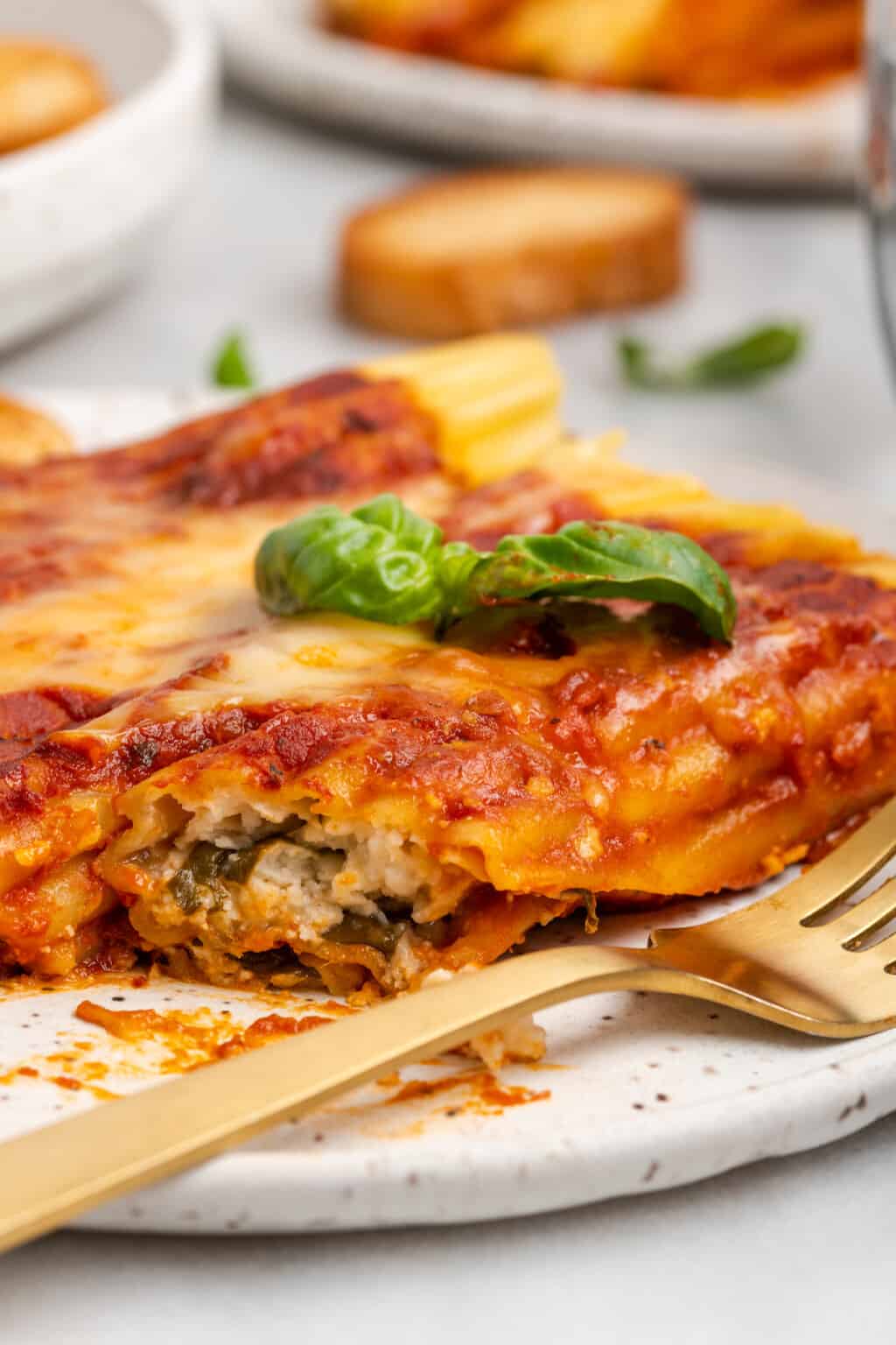 Vegan Manicotti With Spinach and Ricotta | Jessica in the Kitchen