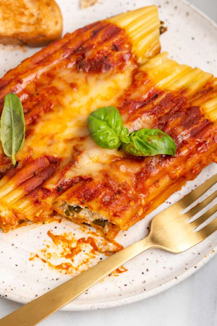Vegan Manicotti With Spinach and Ricotta | Jessica in the Kitchen