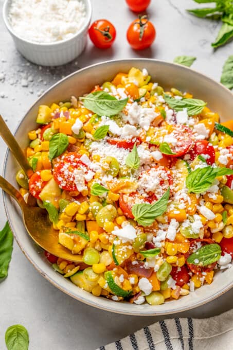 Vegan Corn Succotash | Jessica in the Kitchen