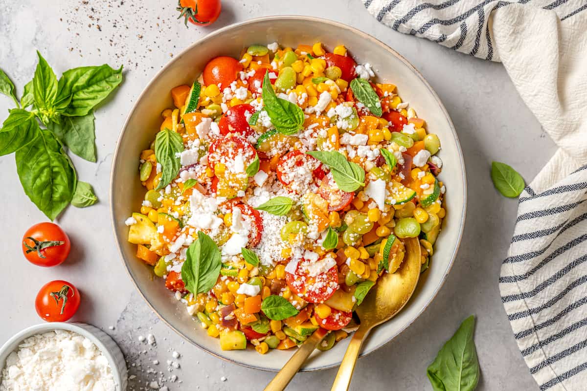 Vegan Corn Succotash | Jessica in the Kitchen