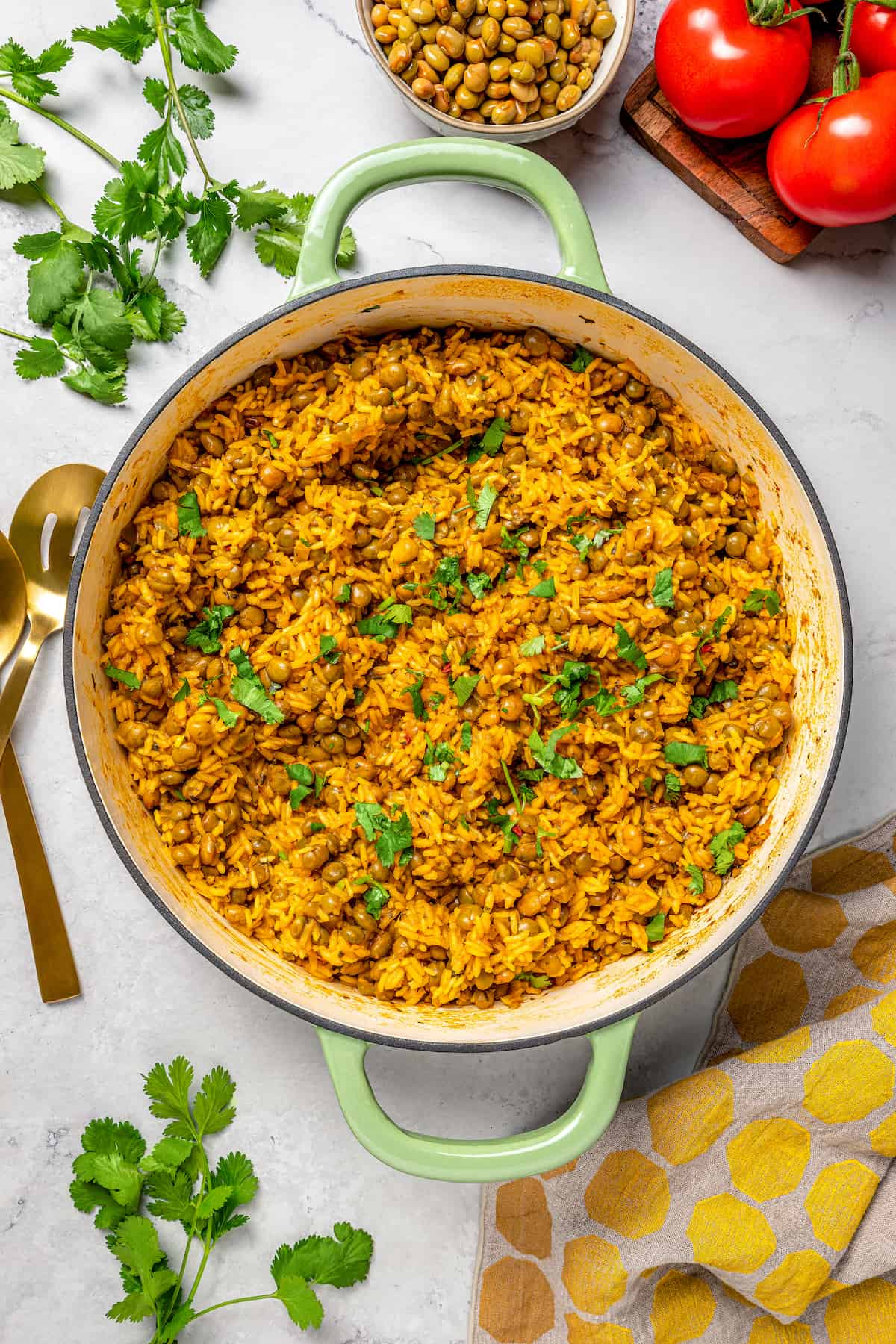 Vegan Puerto Rican Rice and Beans | Jessica in the Kitchen