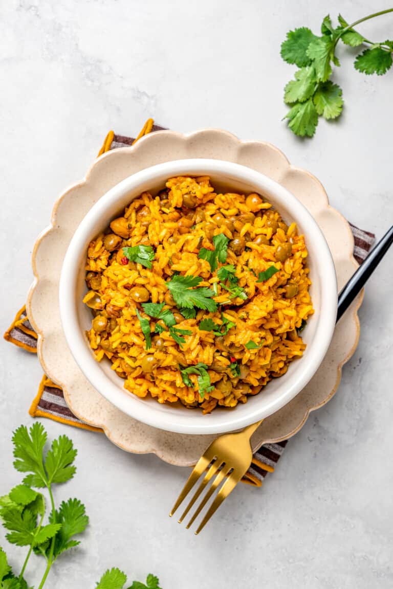 Vegan Puerto Rican Rice and Beans | Jessica in the Kitchen