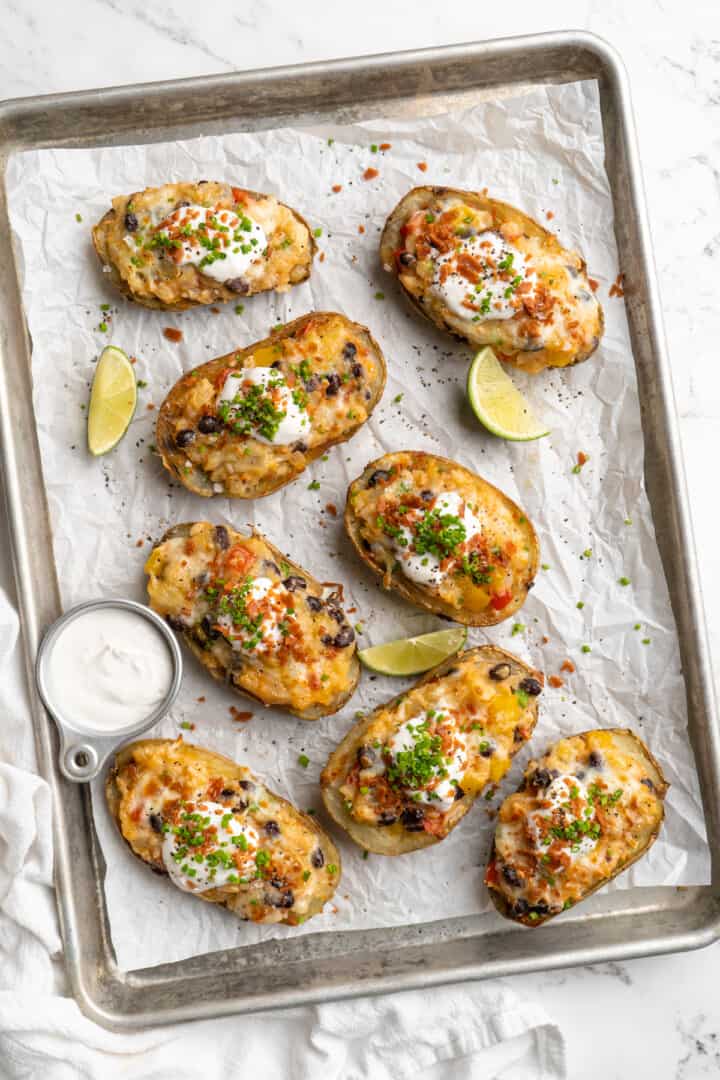 Loaded Potato Skins | Jessica in the Kitchen