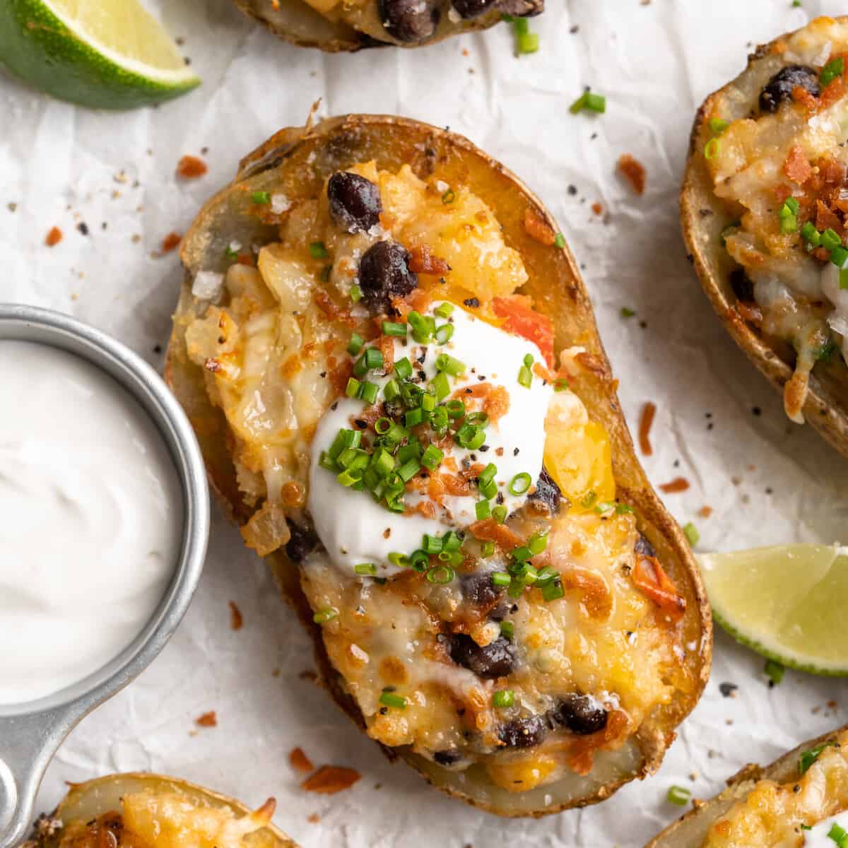 Loaded Potato Skins (Vegan) | Jessica in the Kitchen