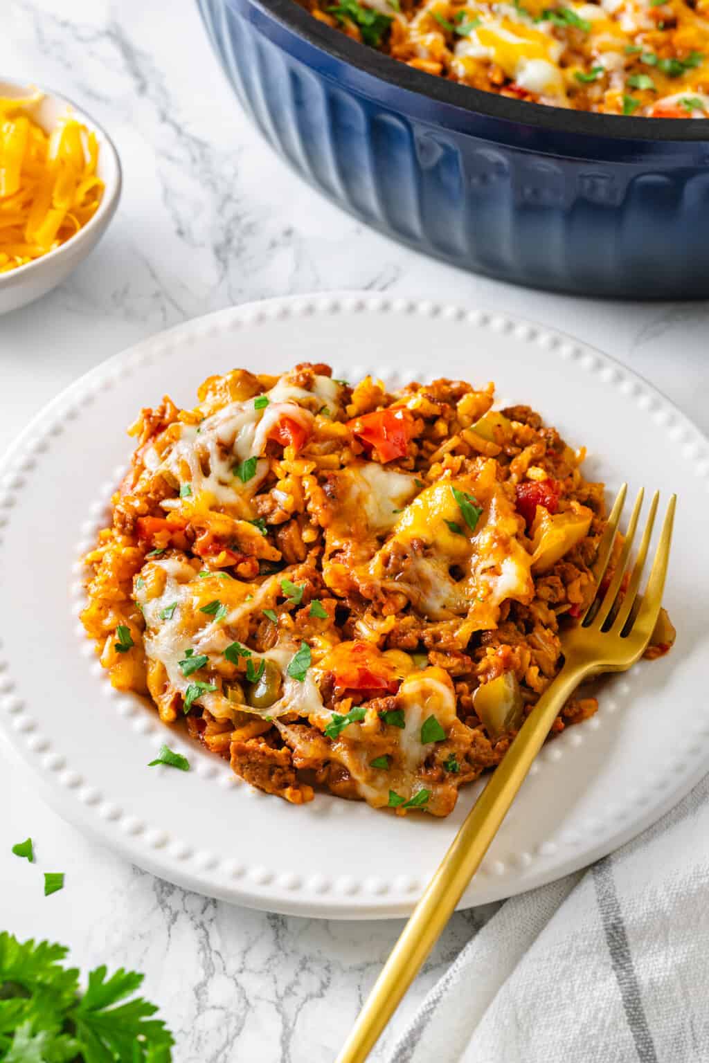 Easy Stuffed Pepper Casserole | Jessica in the Kitchen
