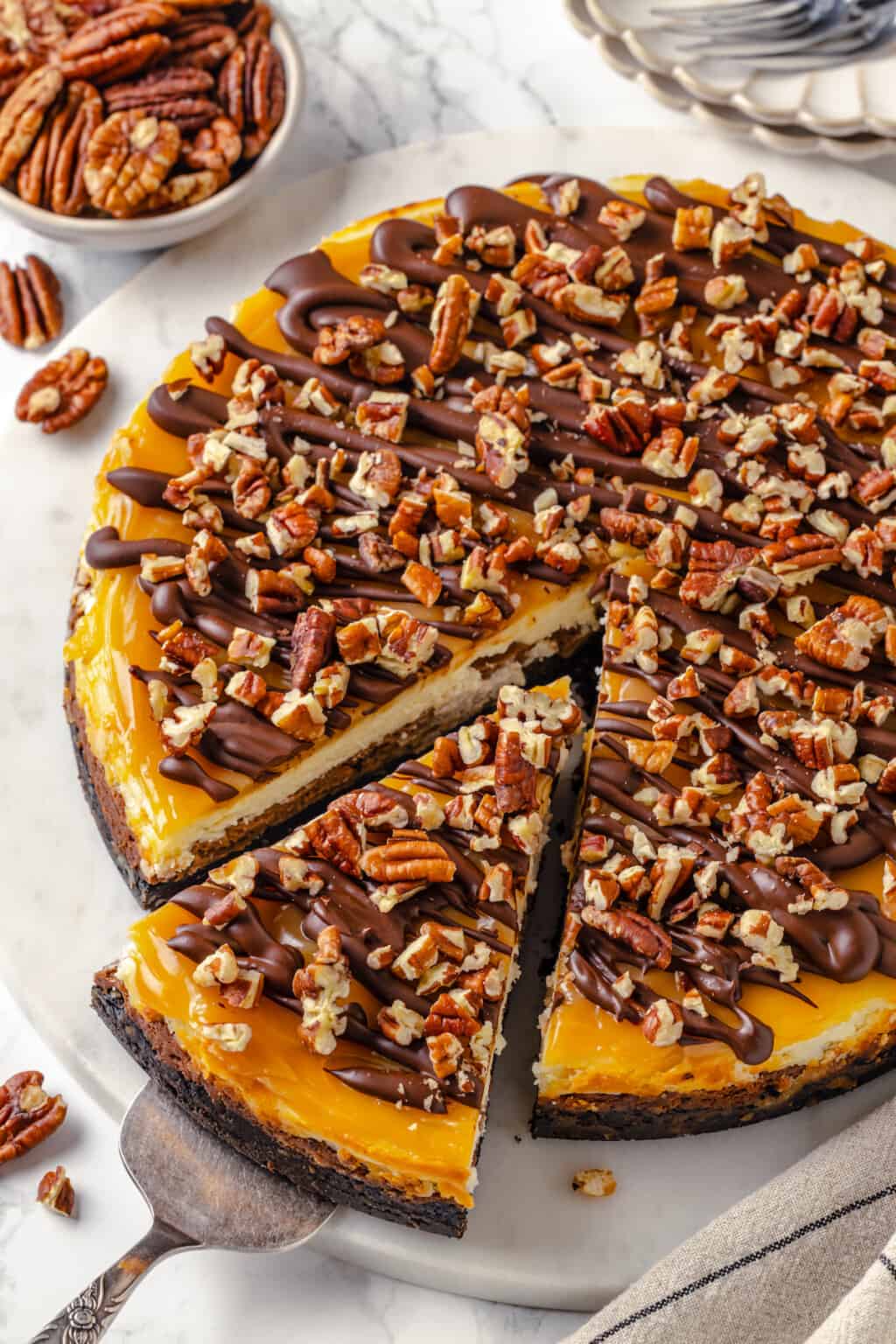 Turtle Cheesecake | Jessica in the Kitchen