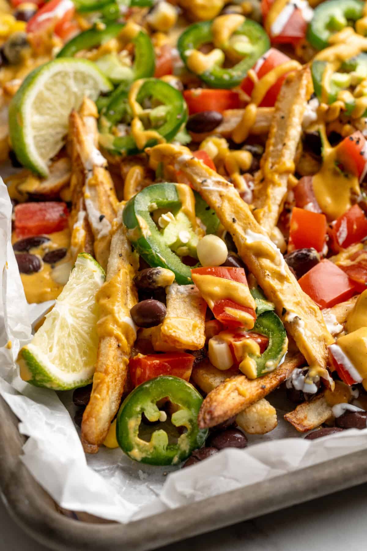Loaded Nacho Fries | Jessica in the Kitchen Loaded Nacho Fries | Jessica in the Kitchen