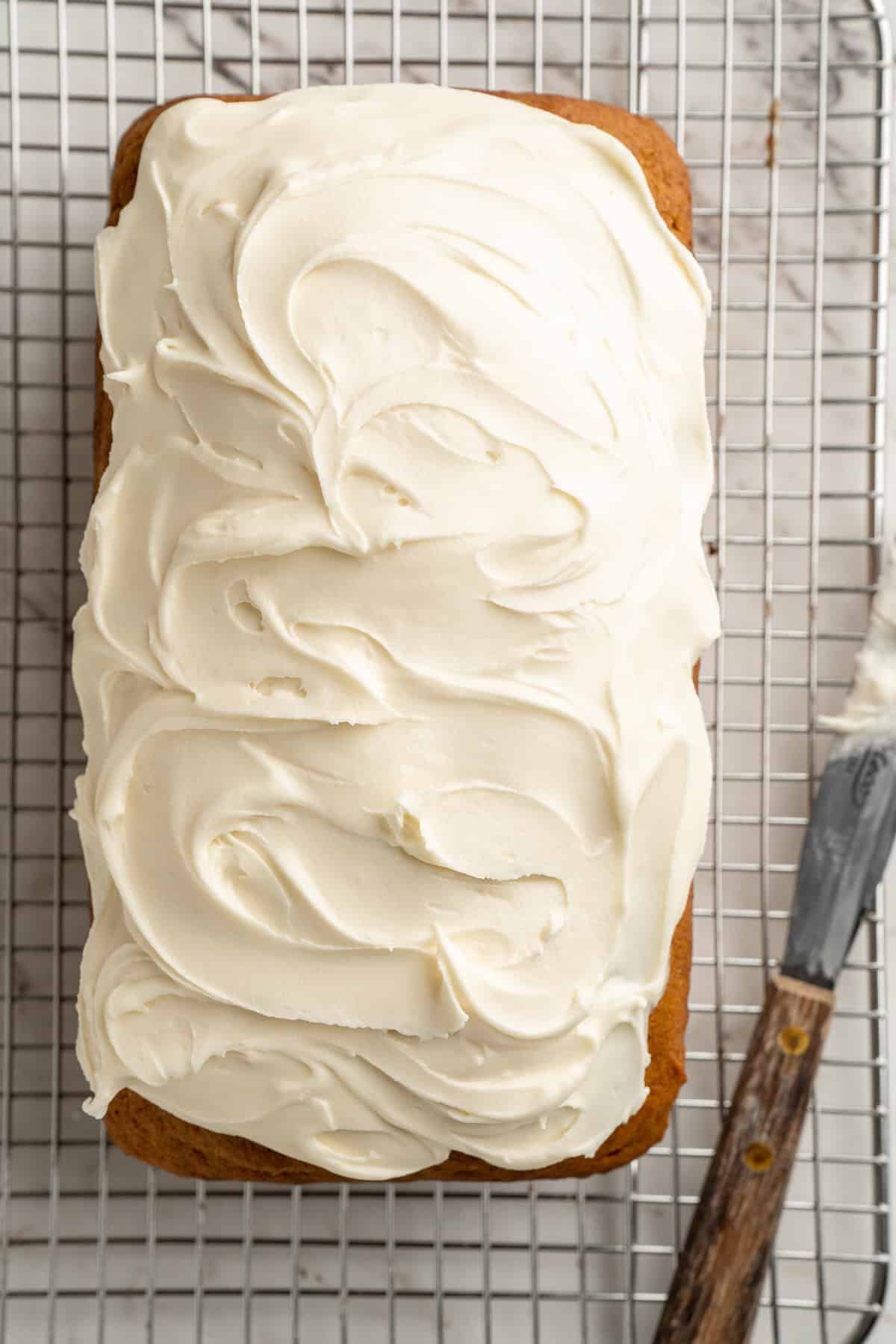 Pumpkin Bread With Cream Cheese Frosting | Jessica in the Kitchen