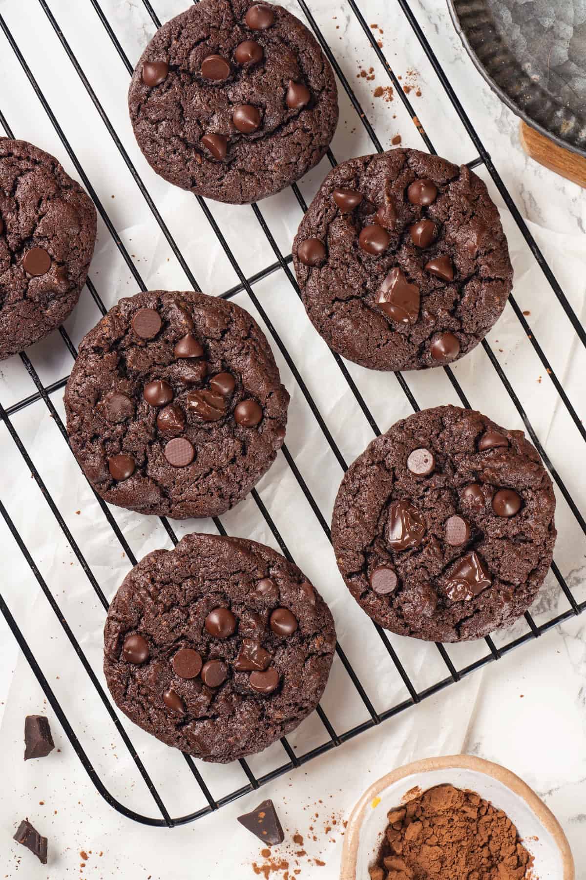 Double Chocolate Chunk Cookies | Jessica in the Kitchen