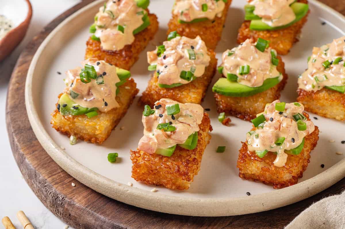 Crispy Rice Cakes With Spicy Vegan Tuna | Jessica in the Kitchen