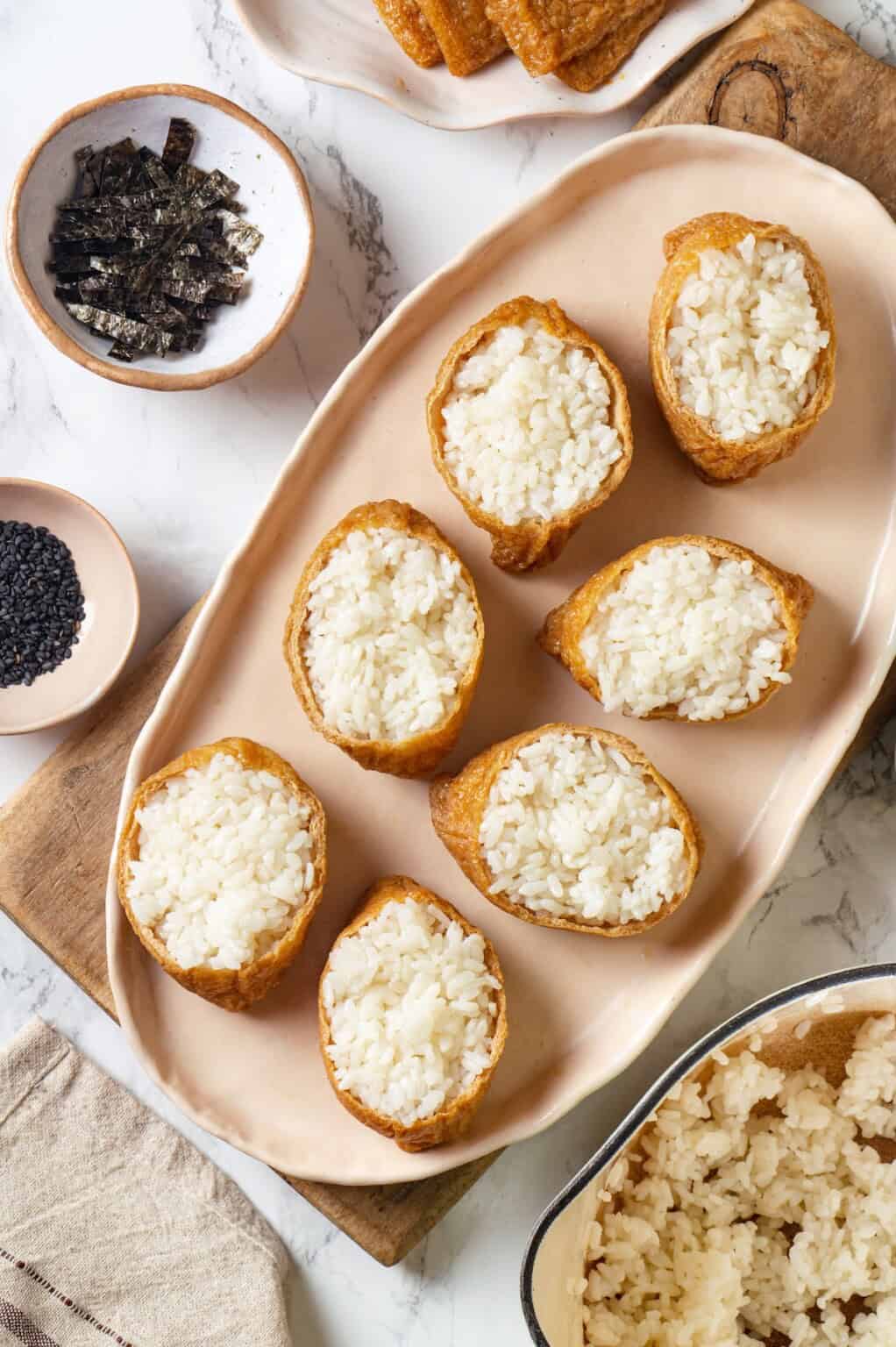 Inari Sushi (3 Vegan Topping Ideas!) | Jessica in the Kitchen