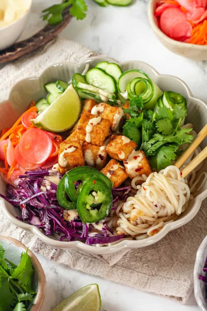 Banh Mi Bowl With Rice Noodles | Jessica in the Kitchen