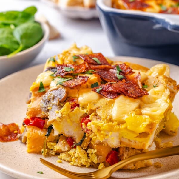 Overnight Breakfast Strata Recipe | Jessica in the Kitchen
