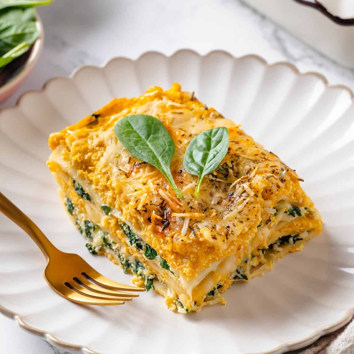 Butternut Squash Lasagna With Spinach | Jessica in the Kitchen
